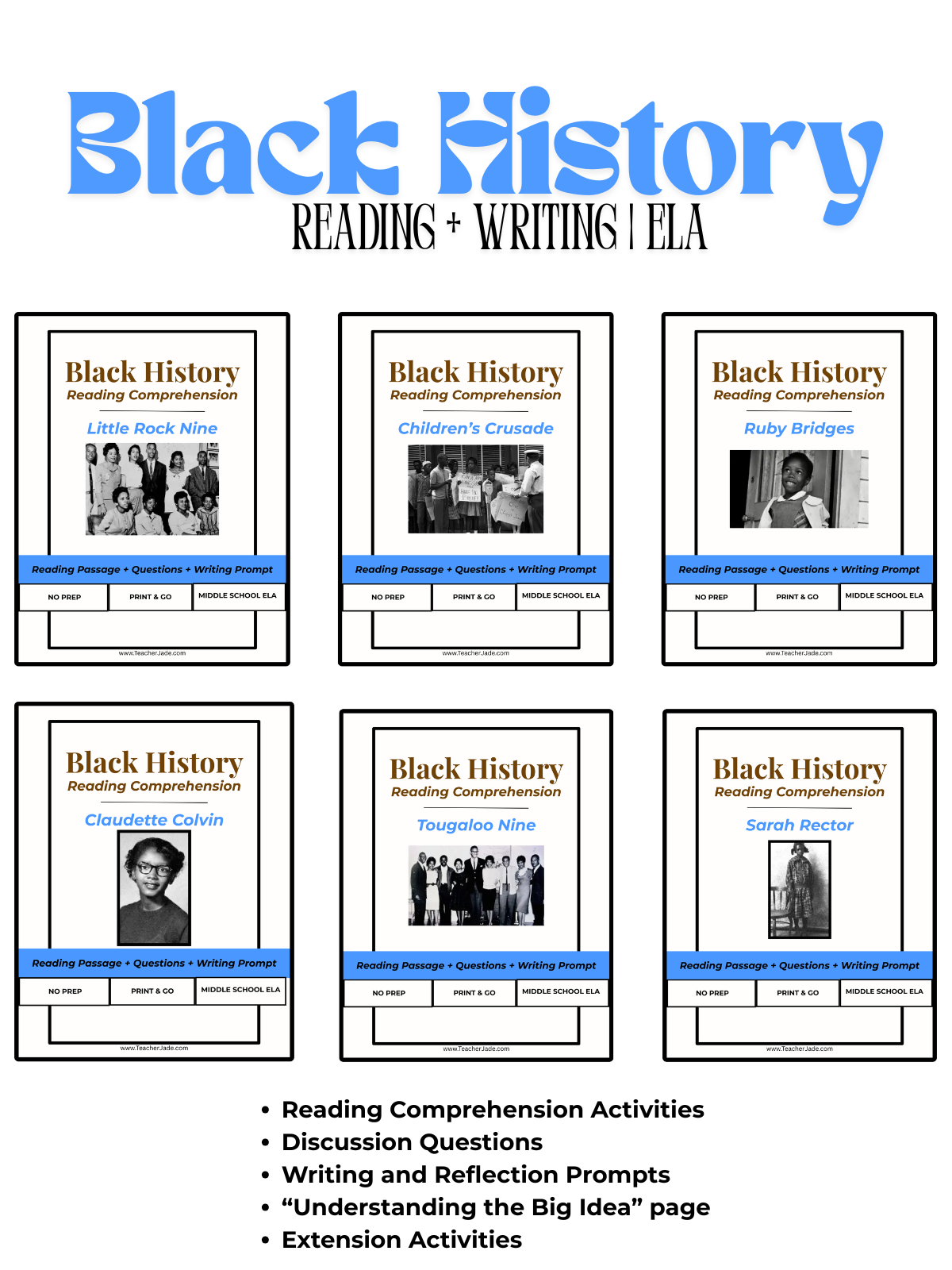 Black History Reading Bundle | Civil Rights Movement | ELA | Teacher ...