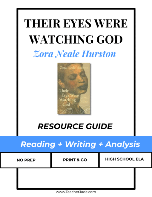 Their Eyes Were Watching God Novel Study | Zora Neale Hurston | Reading ...